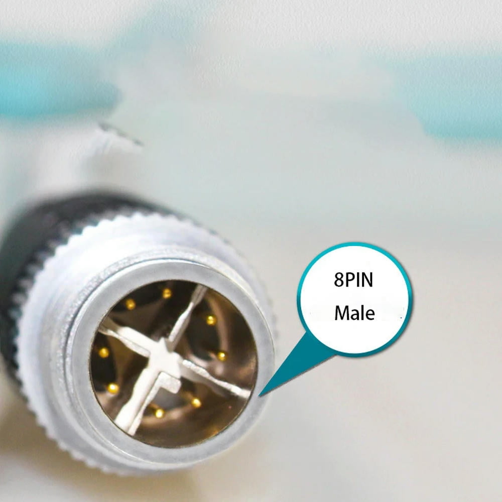 FOR M12 To RJ45 Industrial Ethernet Cable 8 X-coded Camera Sensor Cable ...