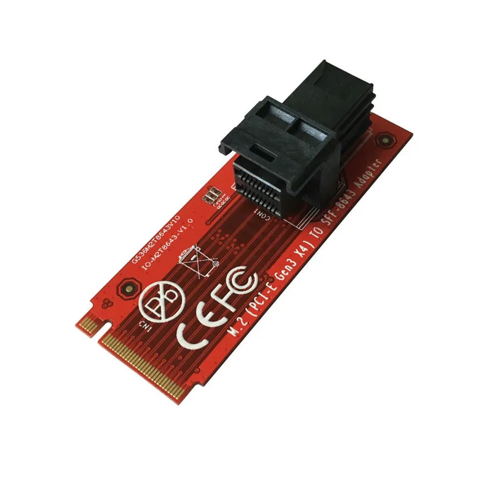 FOR M2(PCIe Gen x4) to SFF-8643 Adapter Connector Connection NVMe U.2 ...