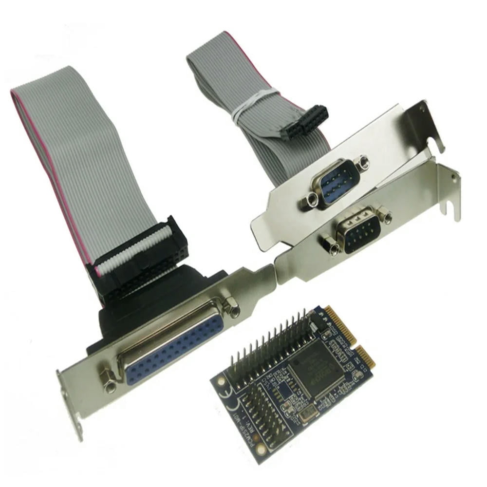 FOR MINI PCI-e adapter to RS232 serial and parallel transfer COM mini ...