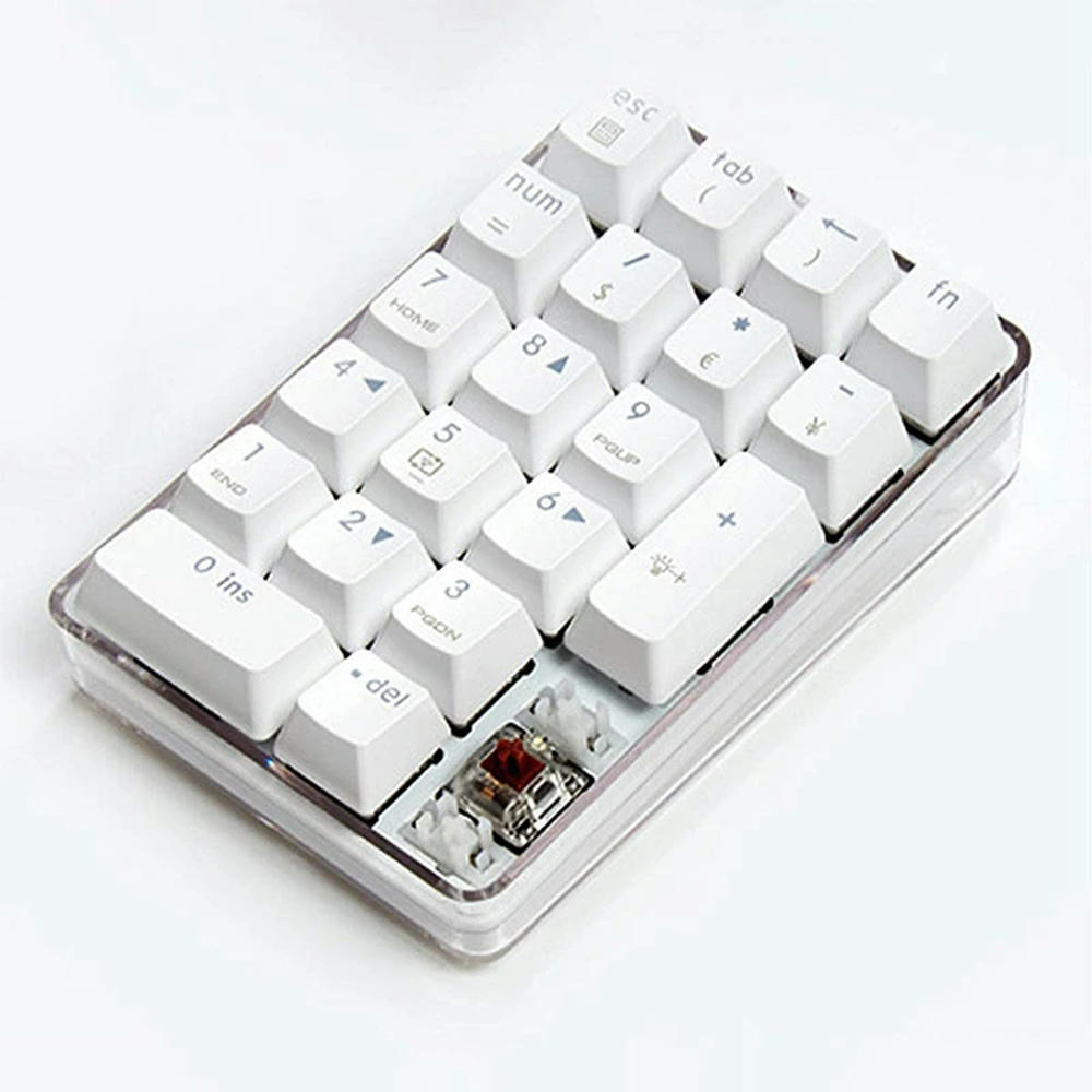FOR Mechanical Numeric Keypad Brown Switch Wired Gaming Keypad Case ...