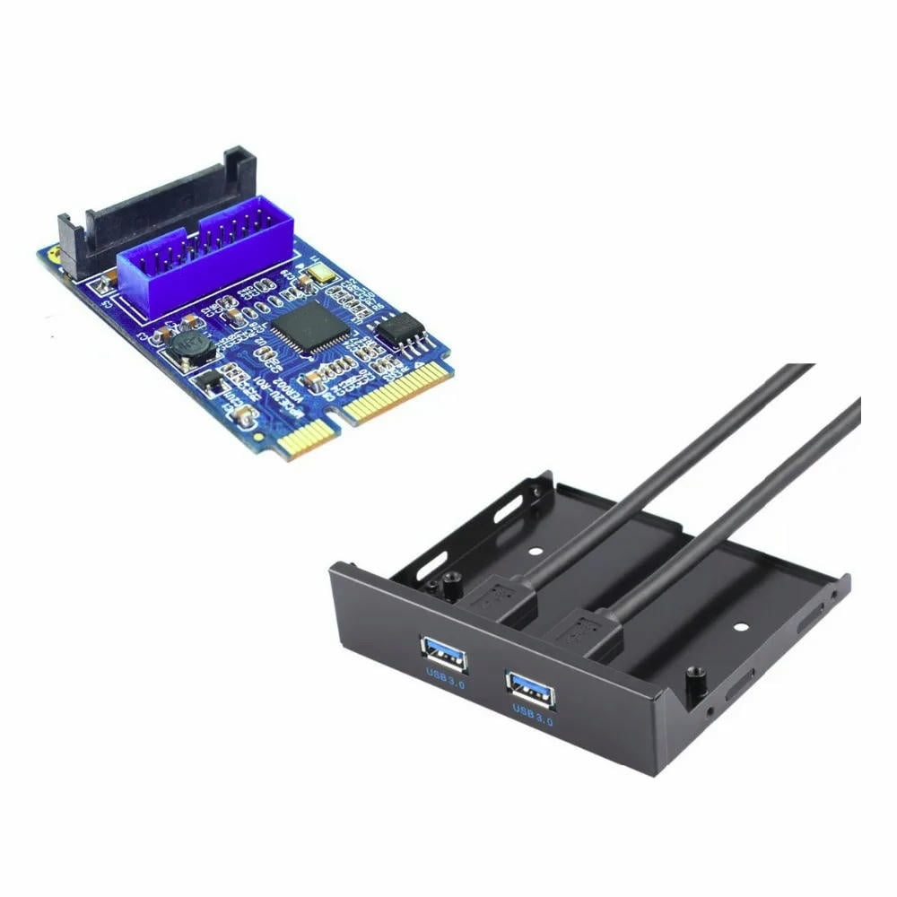 FOR Mini PCI-express to 2 ports USB 3.0 adapter mini PCI-e to USB3.0 ...