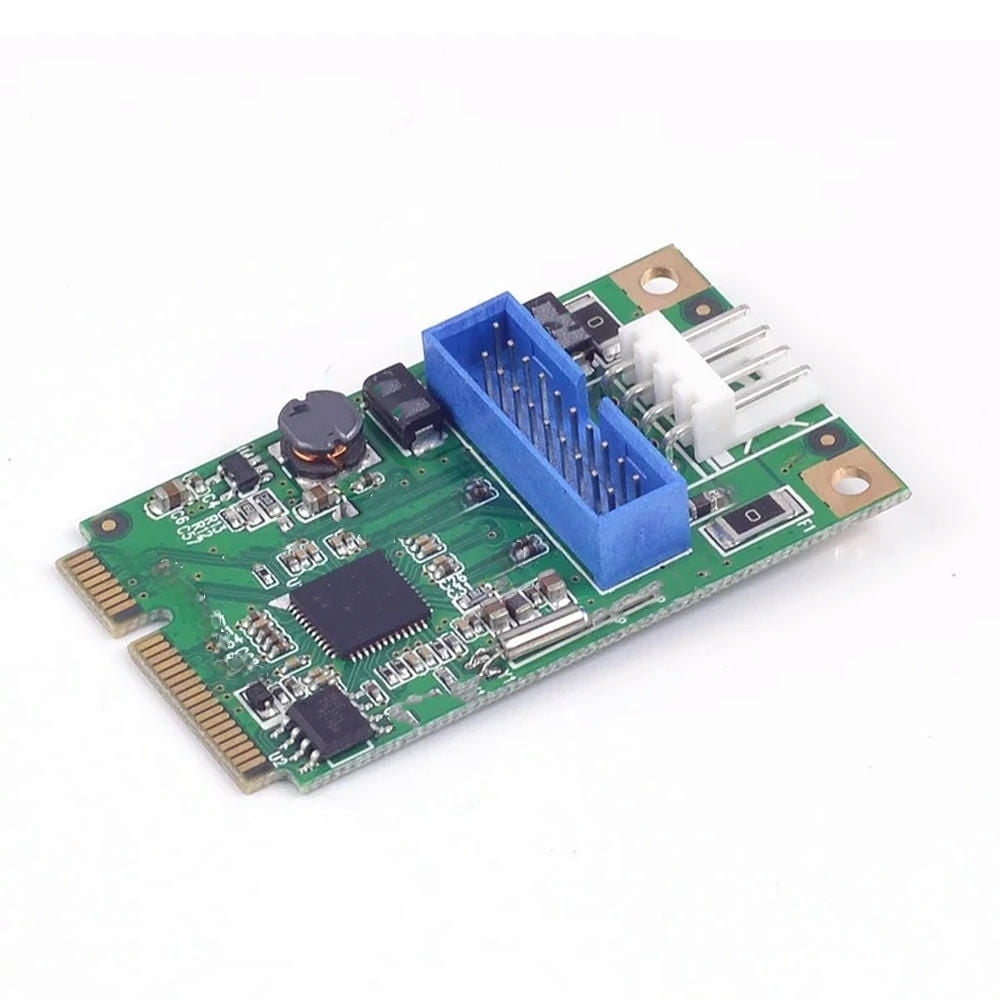 FOR Mini PCIE USB Adapter Mini PCI-e to 2 port USB3.0 20PIN 19pin to ...