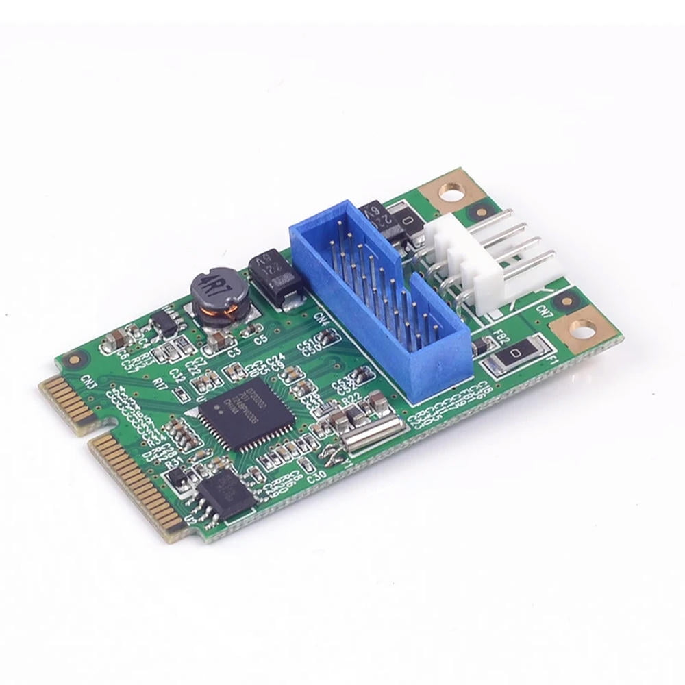 FOR Mini PCIE USB Adapter Mini PCI-e to 2 port USB3.0 20PIN 19pin to ...