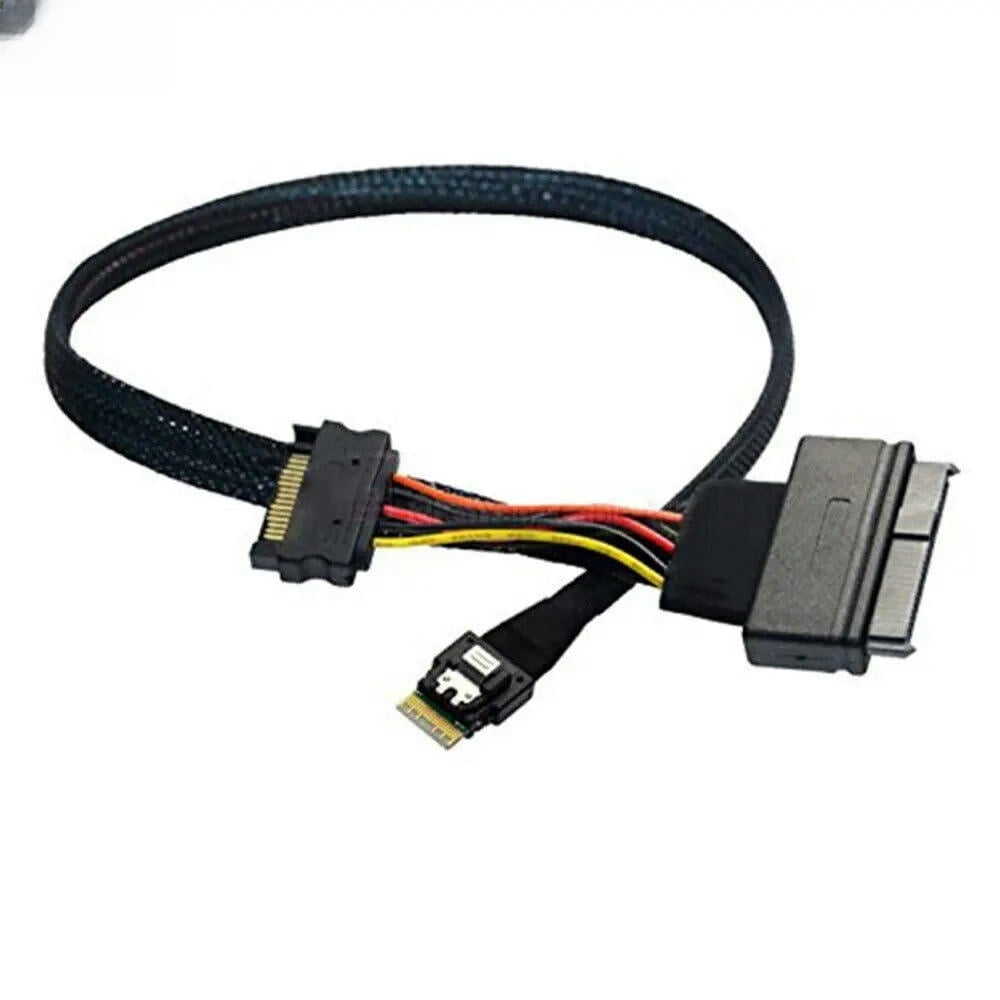 FOR Mini Slim line SAS SFF-8654 4I 38P To SAS 8639 U.2 Adapter Cable ...