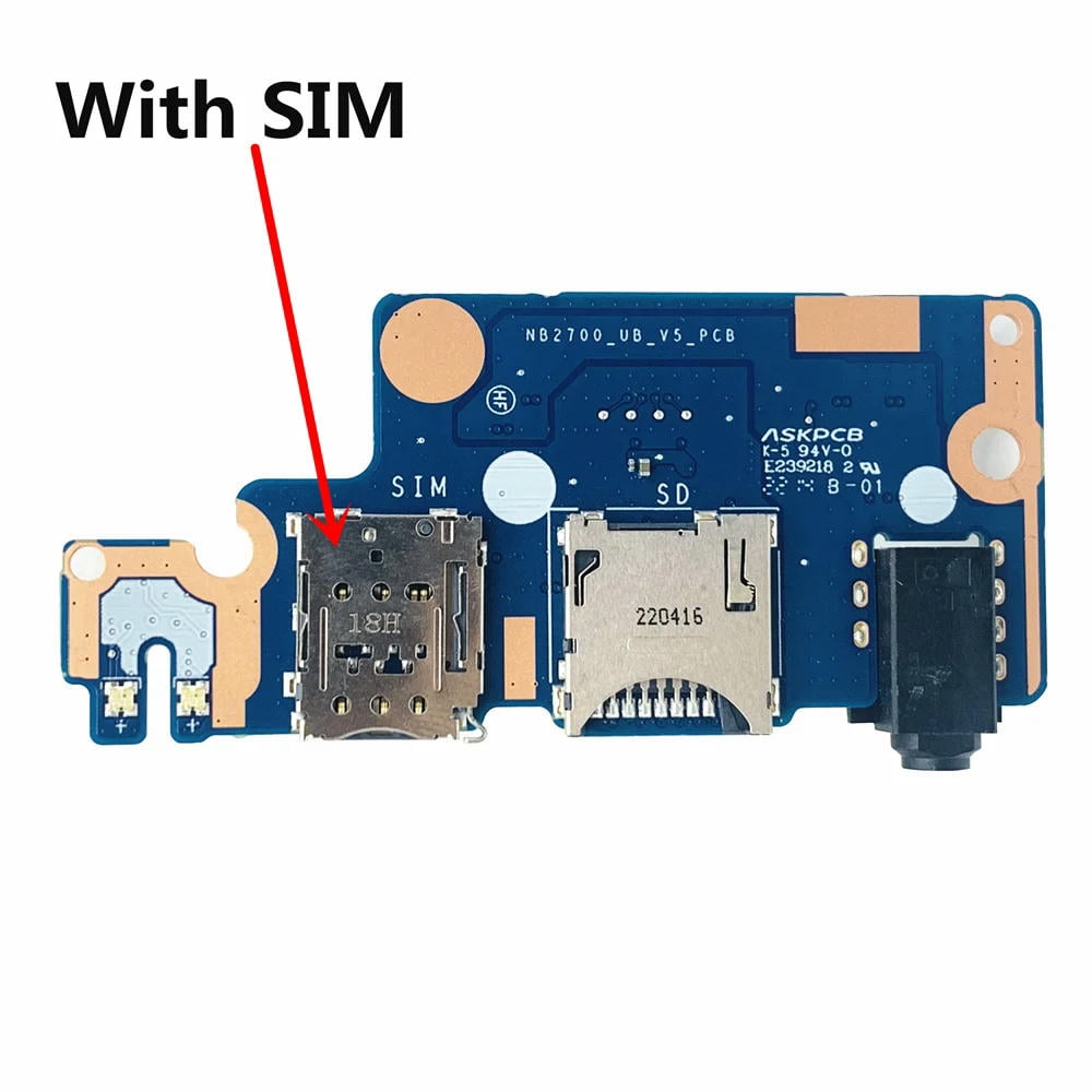 FOR NB2700 Laptop Audio Card Reader Board With SIM NB2700_UB_V5_PCB ...