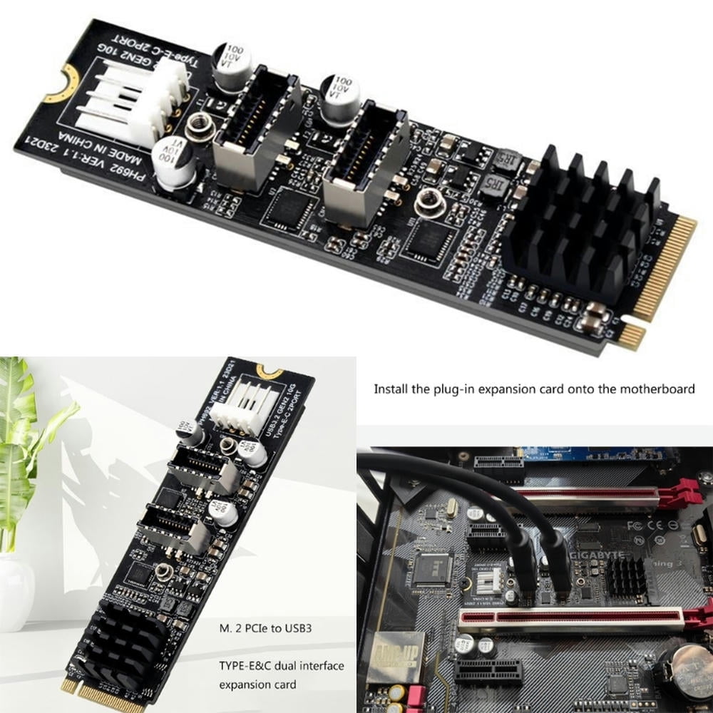 FOR NGFF .2 NVME PCIE to USB 3.0 Expaion Card High Speed USB 3.0 ...