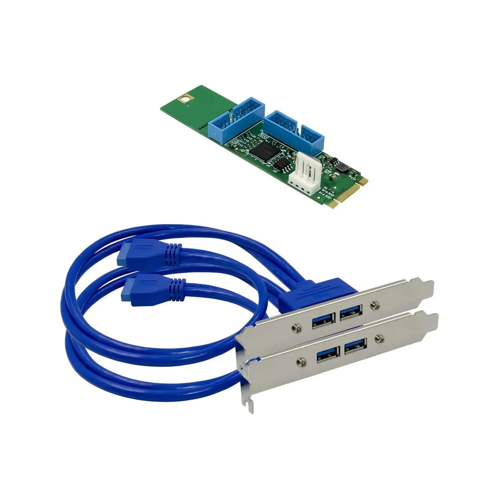 FOR NGFF M.2 b+m key to 4-ports USB 3.0 Adapter Converter Card dual ...