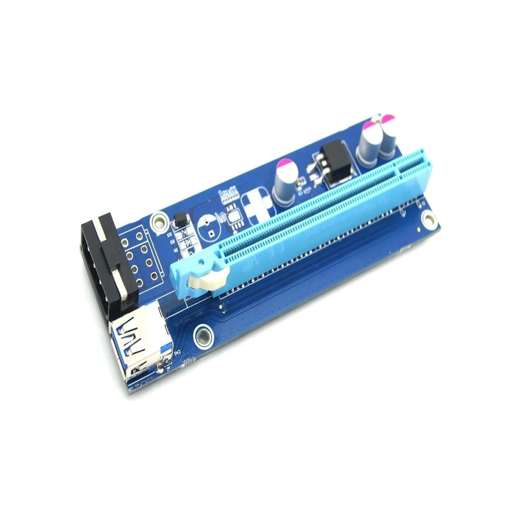 FOR PCI-E 1X To 16X Pcie Extension Cable USB3.0 Mining Adapter Card ...
