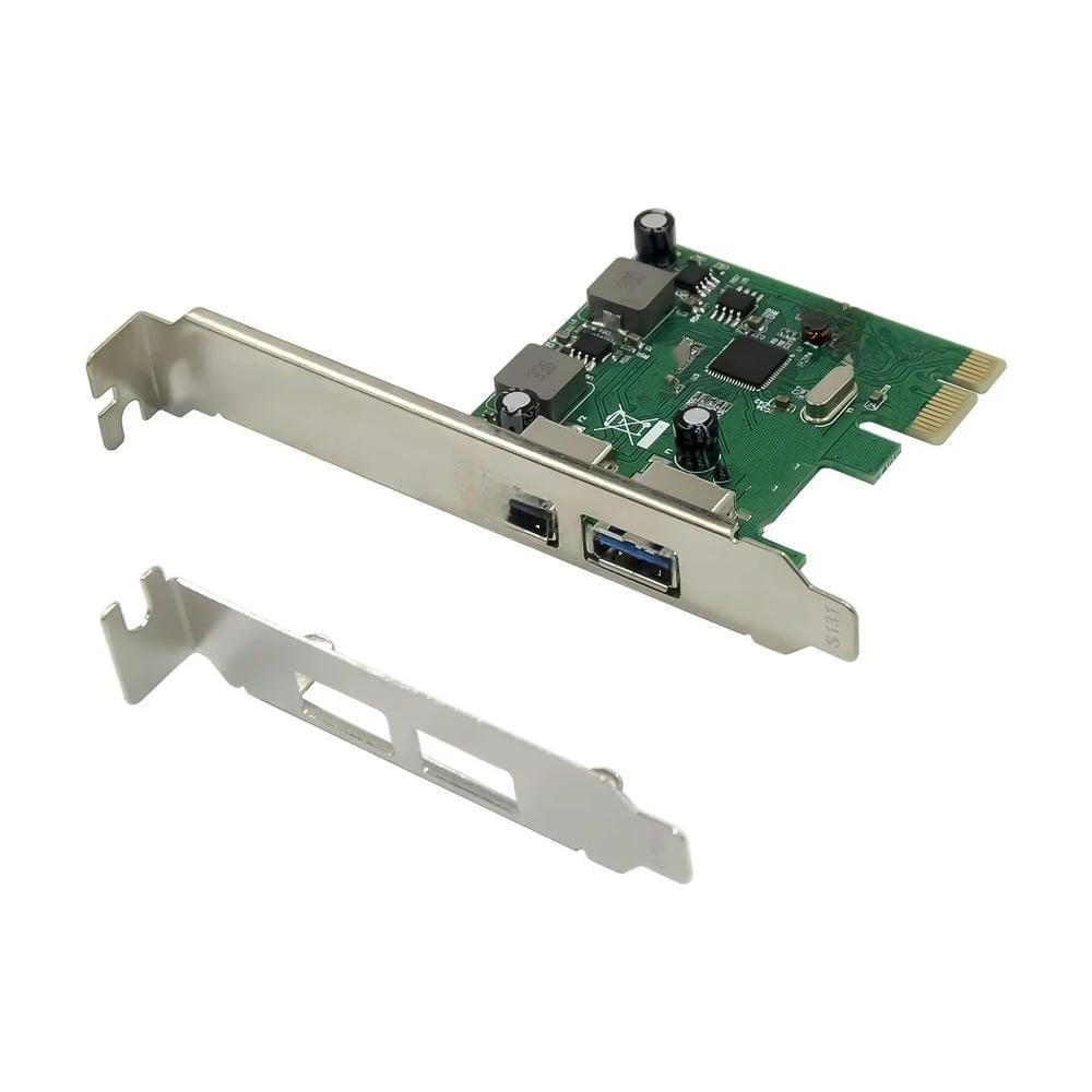 FOR PCI-E 2 Port USB3.0 Expansion Card 5Gbps Adapter Card Self Powered ...