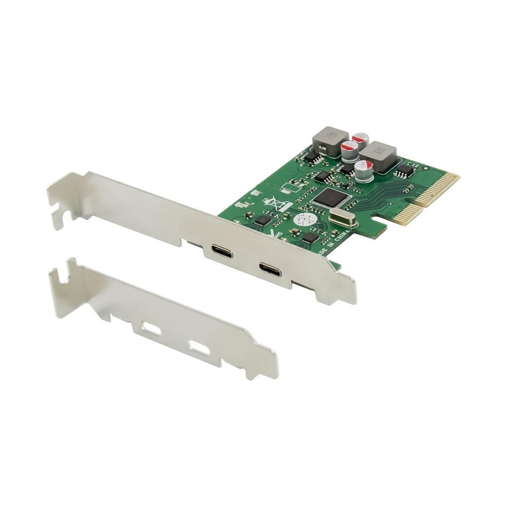 FOR PCI-E 2 Port USB3.1 Type-C Expansion Card 5Gbps Dual Type C Adapter ...