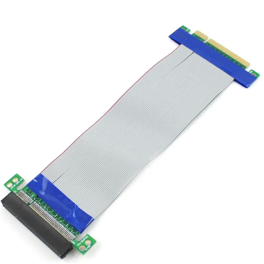 FOR PCI-E Express 8X Card Extender Extension Flexible Cord Ribbon Cable ...