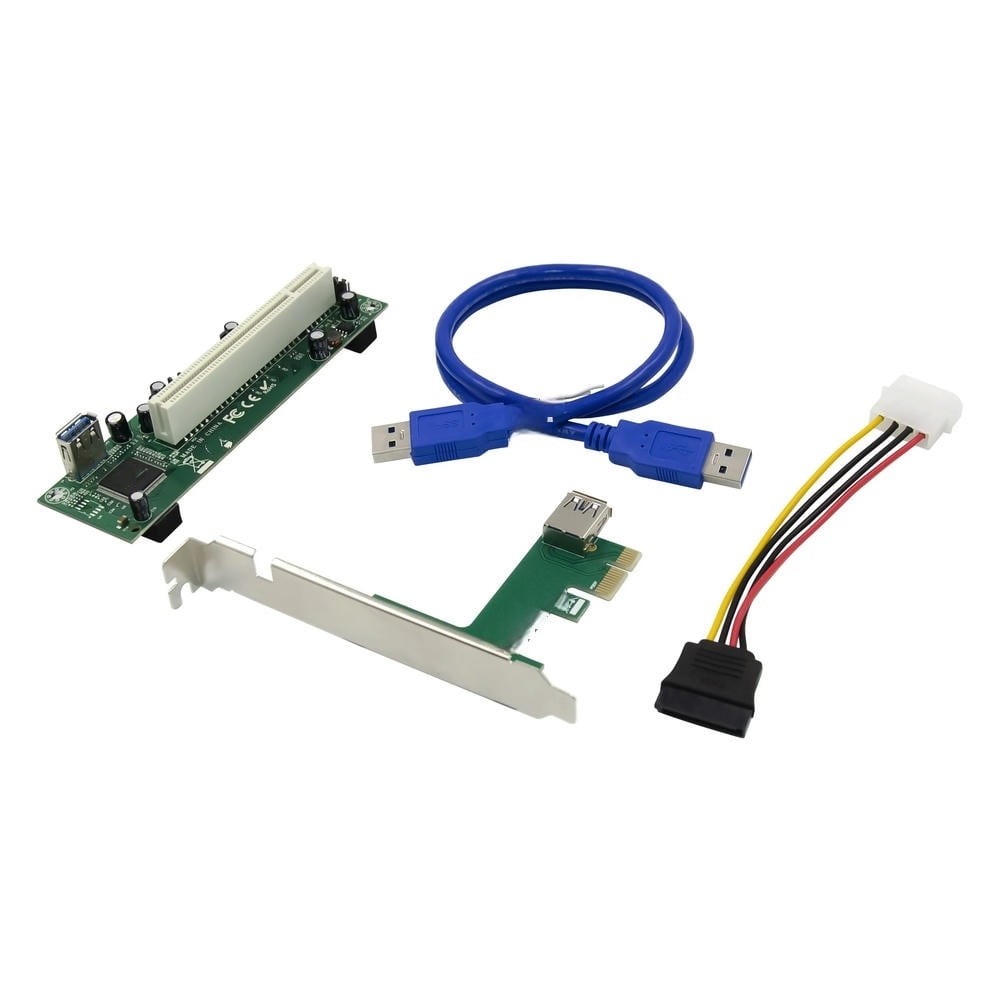 FOR PCI E PCI-E PCI Express X1 to PCI Card Bus Card High Efficiency Adapter Converter USB 3.0 ...
