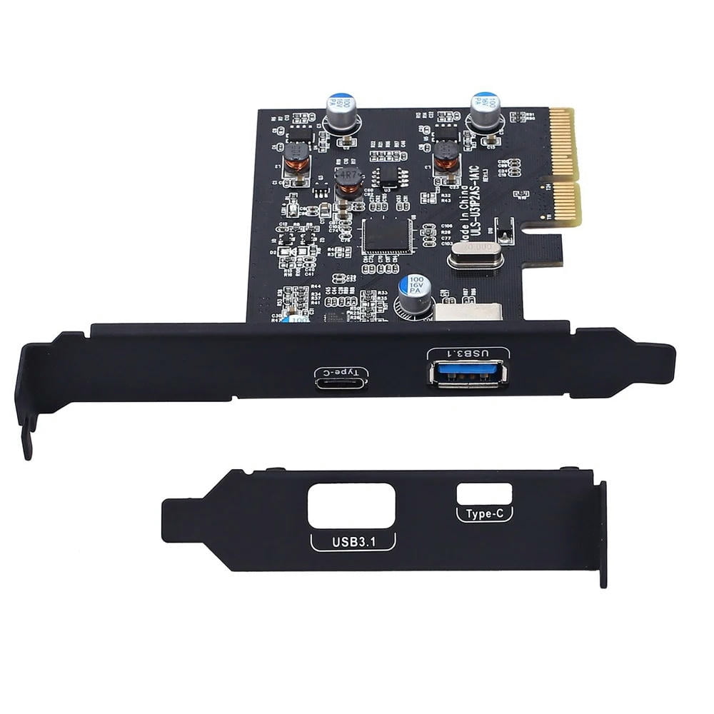 FOR PCI-E PCI Express to USB 3.1 Gen2 10Gbps Hub Type A and Type C 2 ...
