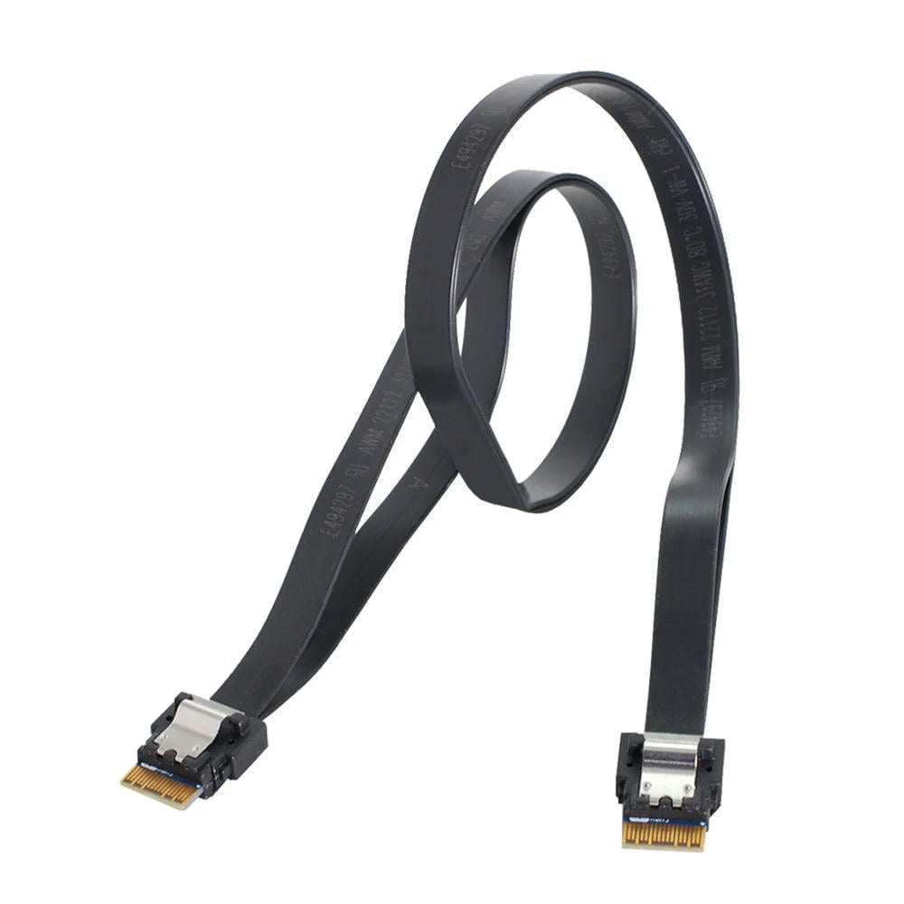 FOR PCI-E Slimline SAS 4.0 SFF-8654 4i Cable 38pin Host to SFF-8654 Slim SAS Target - Walmart.com