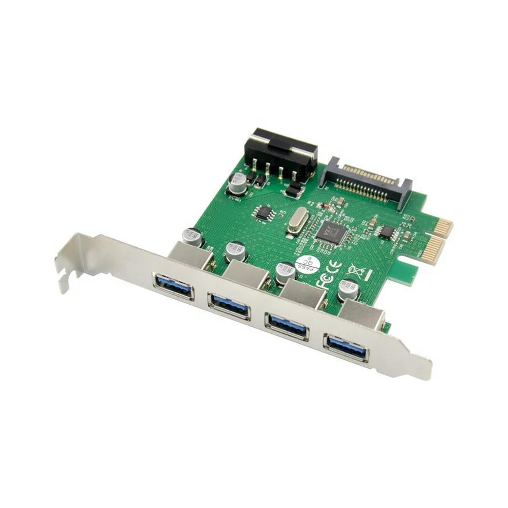 FOR PCI-E To 4 Ports USB 3.0 Converter card 4 Ports USB3.0 adapter Card ...