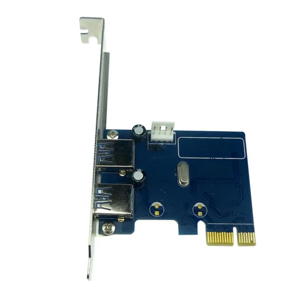 FOR PCI-E USB 3.0 Expansion Card PCI Express x1 to 2 Ports USB 3.0 ...