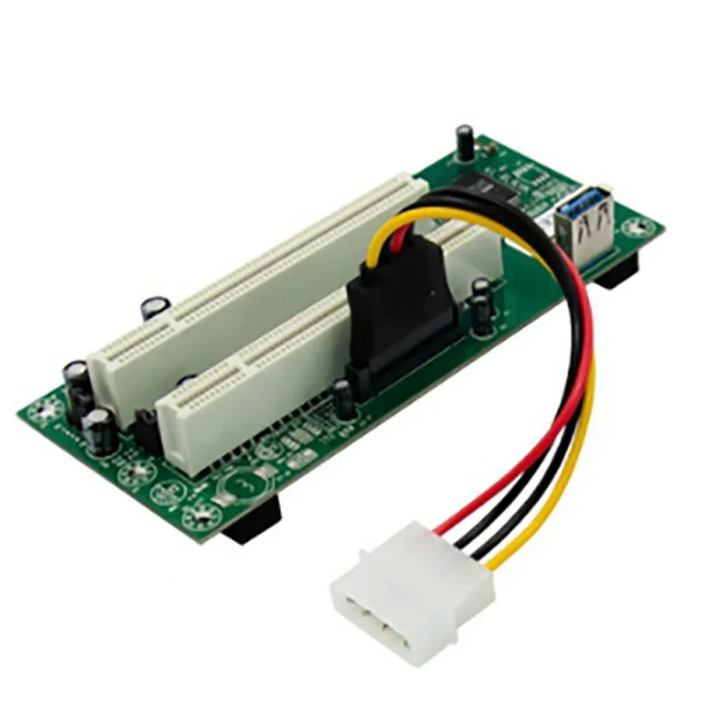 FOR PCI-E X1 To 2XPCI Card Slot Expansion Card PCI Card Slot Conversion ...
