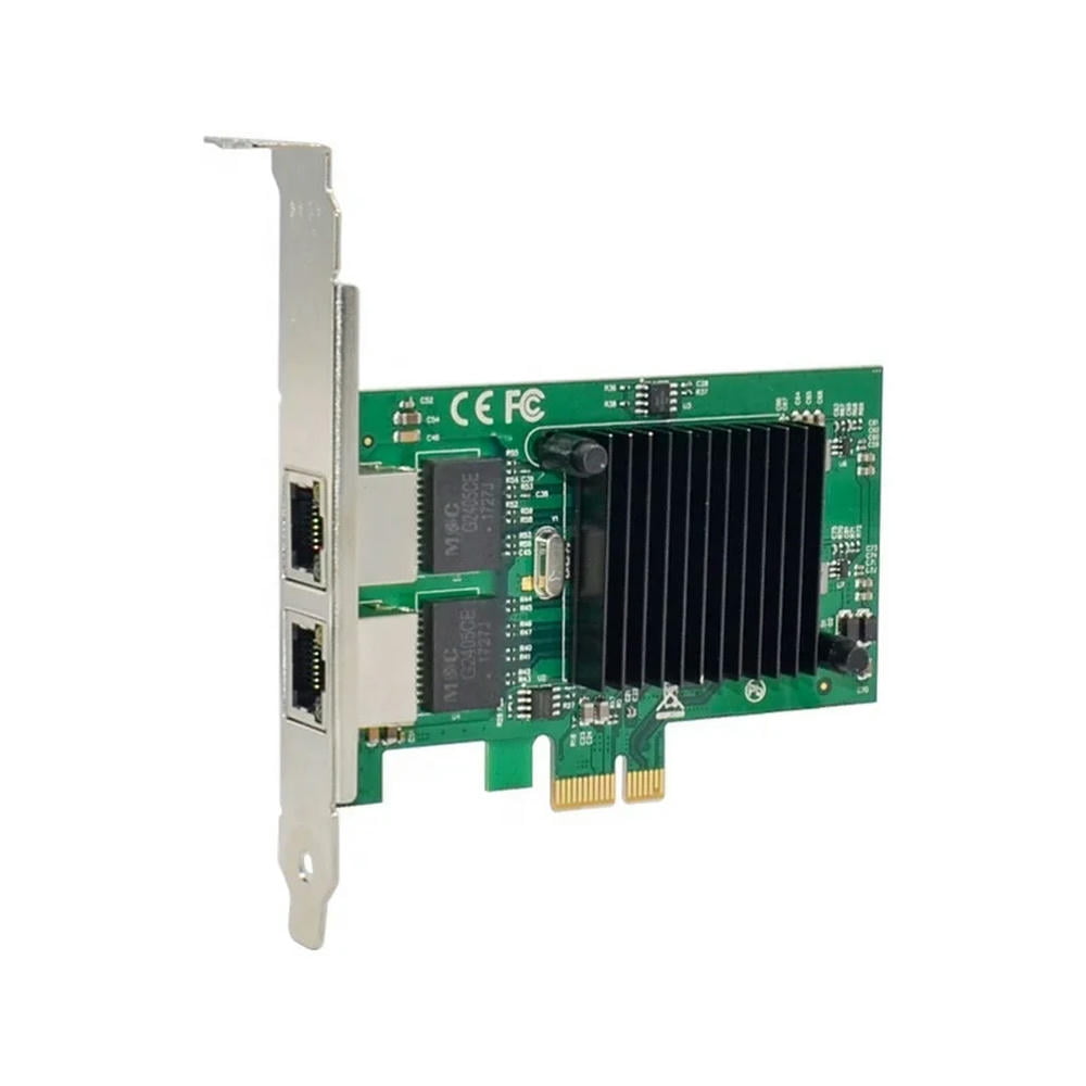 FOR PCI-E X1 To Ethernet electrical port network card 1000M PCIe dual ...