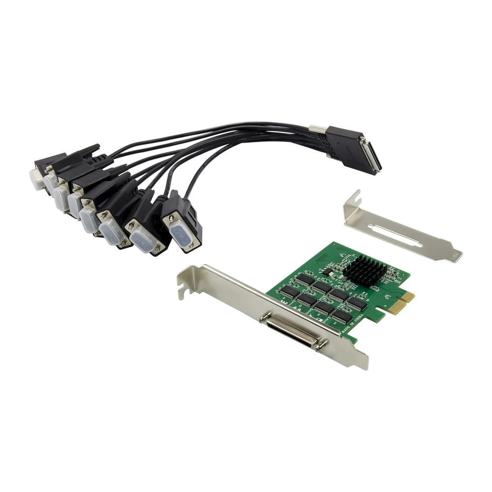 FOR PCI-E to 8 Port RS232 Serial Adapter Multiport Serial DB9 ...