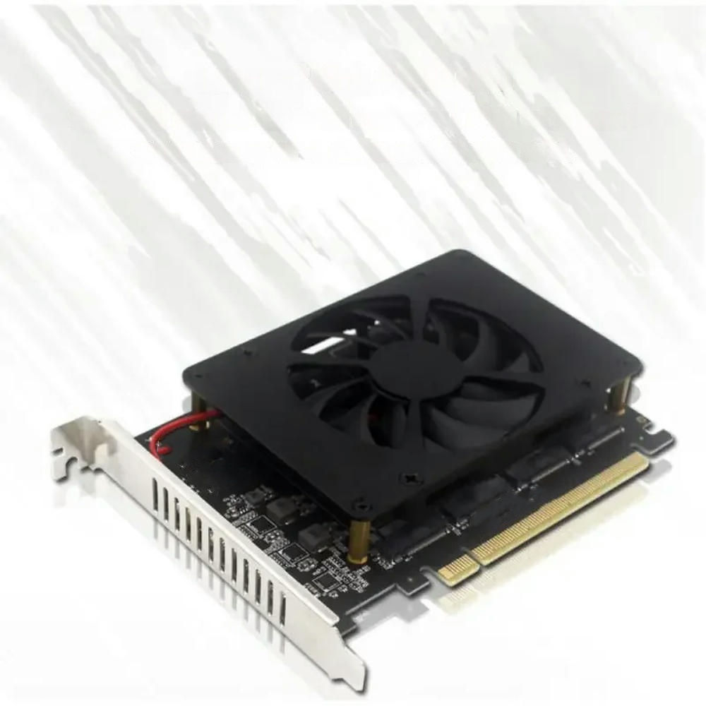 FOR PCI-EX16 NVME M.2 MKEY SSD RAID Array Expansion Adapter Motherboard ...