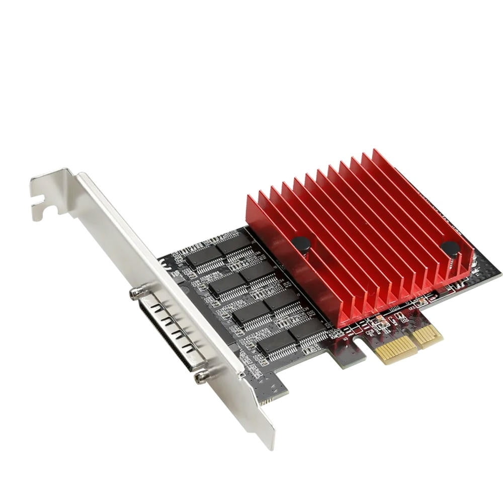 FOR PCI-Express to 8 Ports RS232 DB9 Serial Card with Fan out Cable ...