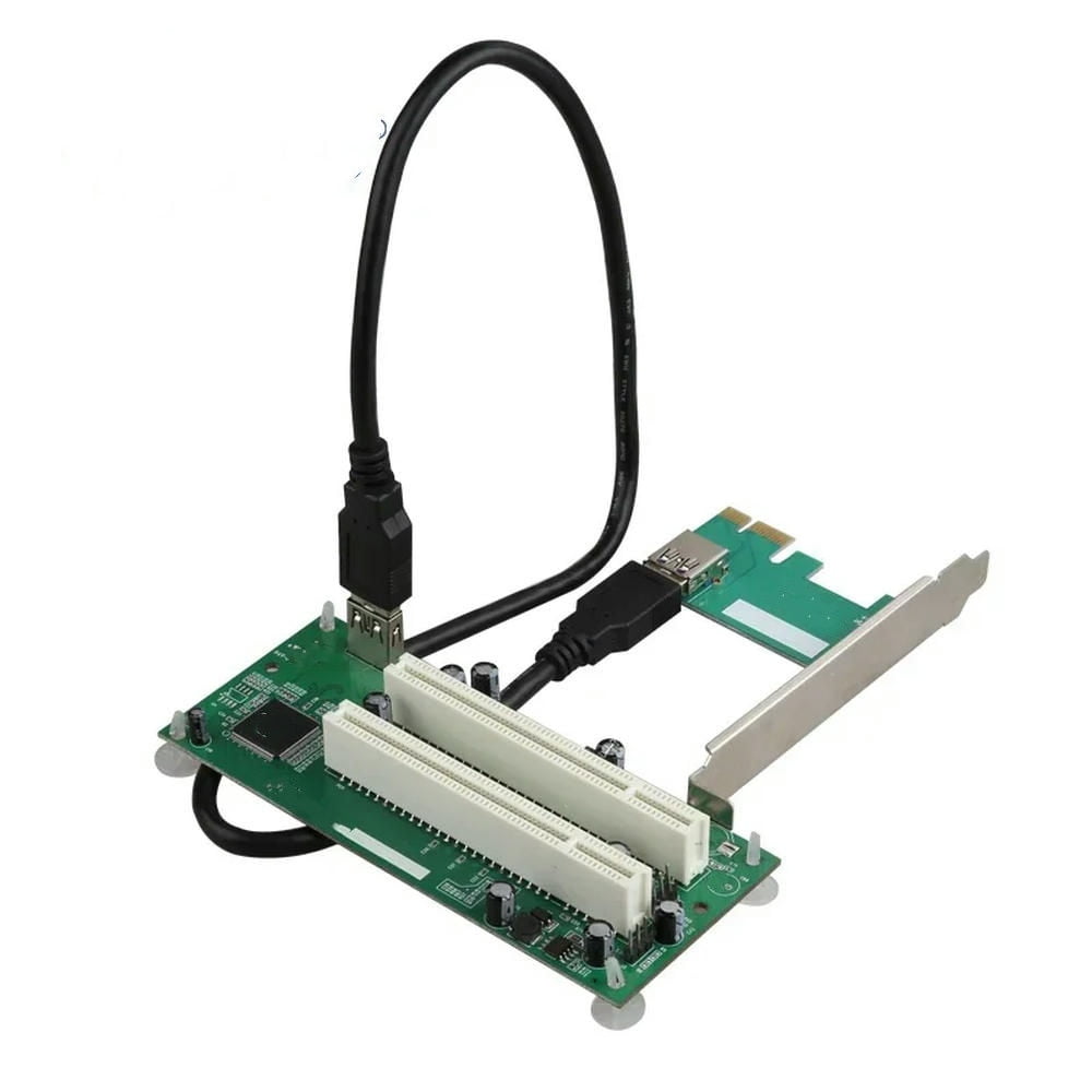 FOR PCI-Express to PCI Adapter Card PCIe to Dual Pci Slot Expansion ...