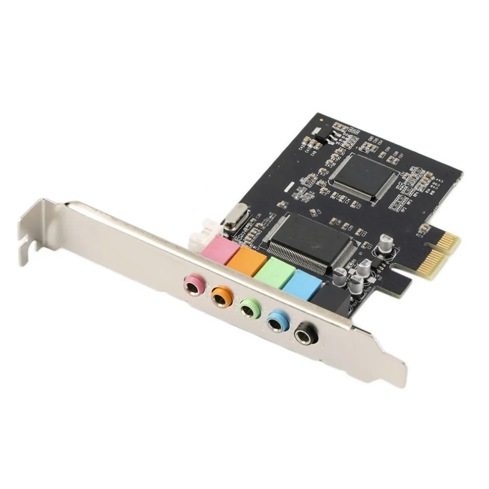 FOR PCI Express x1 PCI-E 5.1ch CMI8738 Chipset Audio Digital Sound Card ...