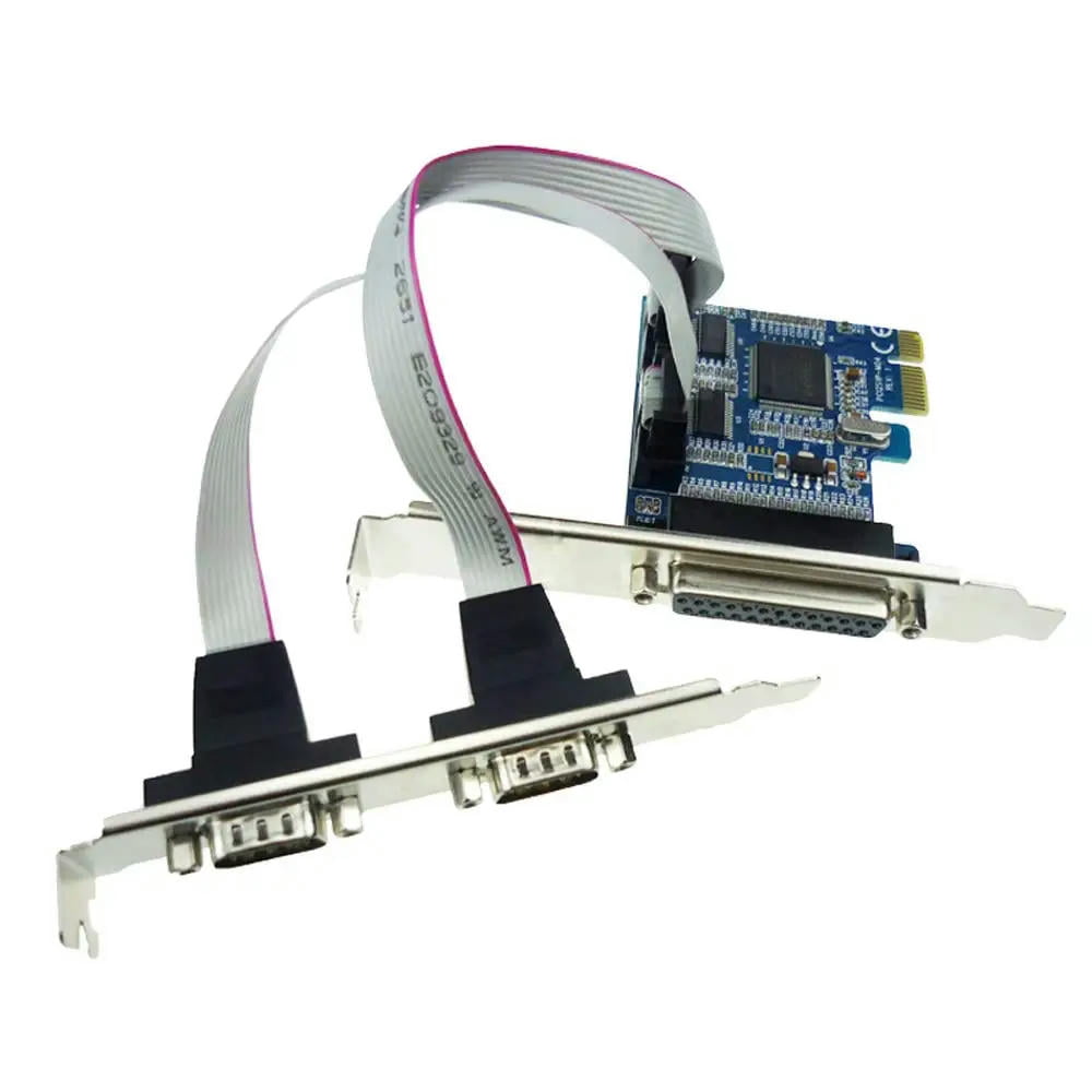 FOR PCI-e to Serial Paralle Card PCI Express to DB25 DB9 COM Convertor ...