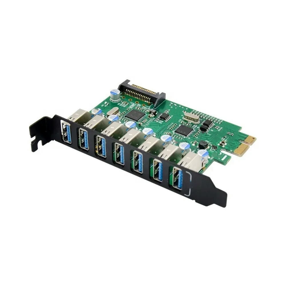 FOR PCI-e usb 3.0 Expansion Card 7 port USB 3.0 PCI express Expansion Card pcie usb3.0 to pcie ...