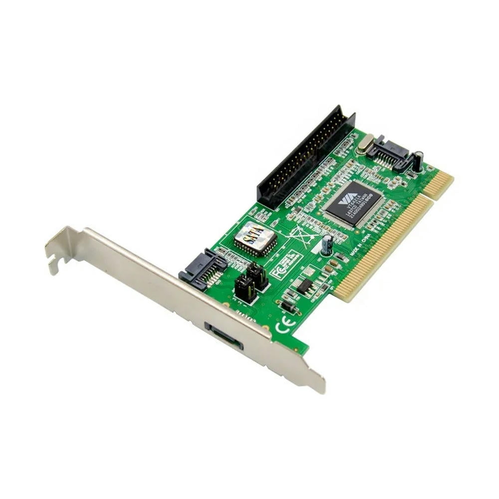FOR PCI to 2 Port SATA + PATA RAID+Esata Controller card VIA VT6421A ...