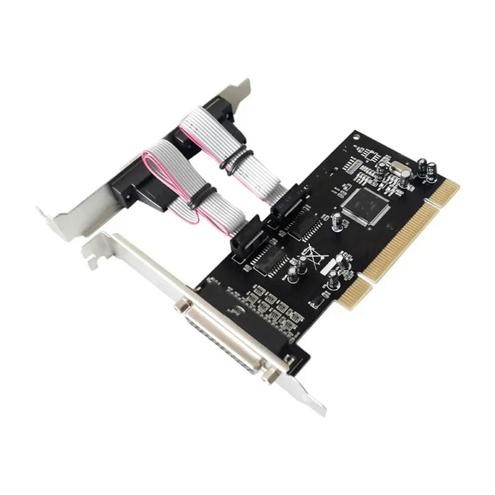 FOR PCI to 2 port RS232 RS-232 Serial Port COM DB25 Printer Parallel Port LPT to PCI Card ...