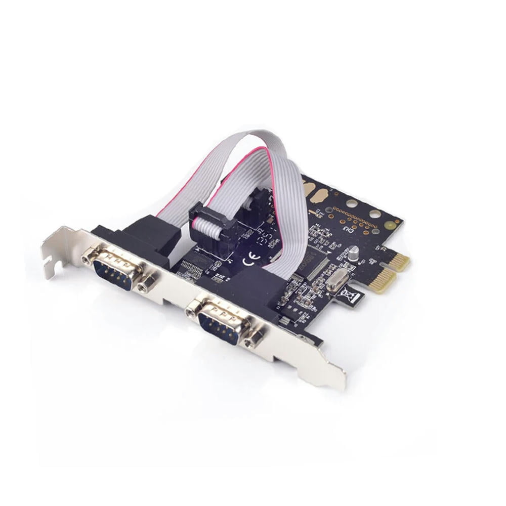 FOR PCIE 2 Port RS232 RS-232 Serial Port COM to PCI-E PCI Express Card Adapter Converter 2-port ...