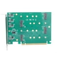 FOR PCIE 3.0 X16 To 4 NVME M.2 M KEY Bifurcation PCIe Function RAID ...