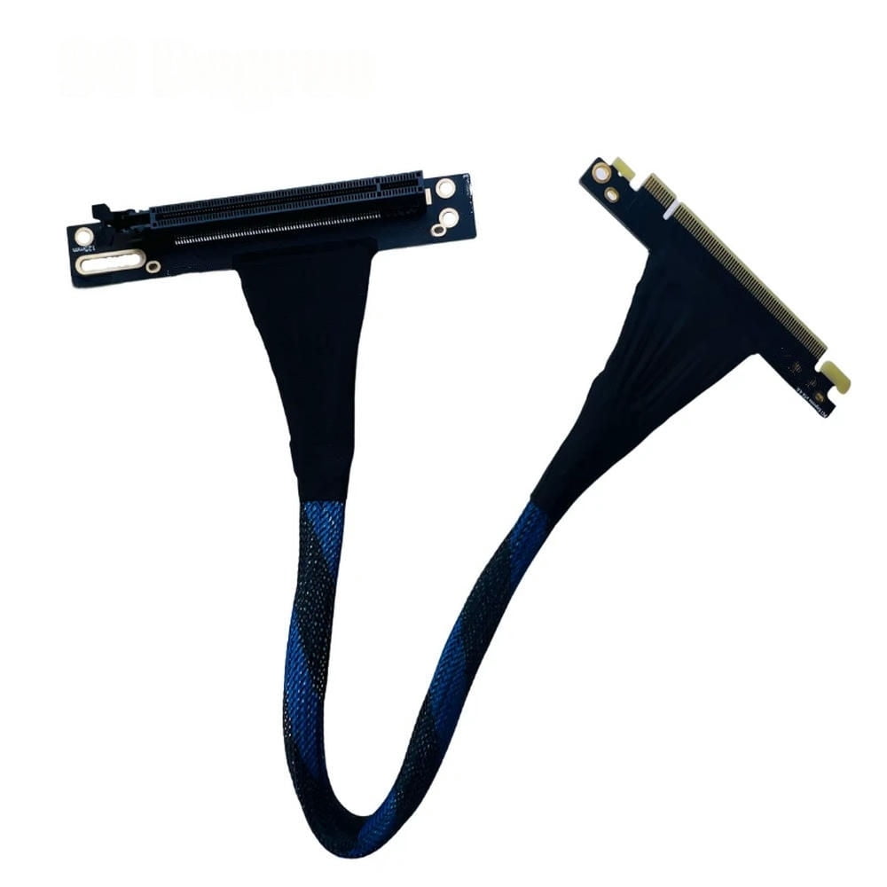 FOR PCIE 4.0 X16 Extension Cable with Gen4 32gbps Braided Net Bundle ...