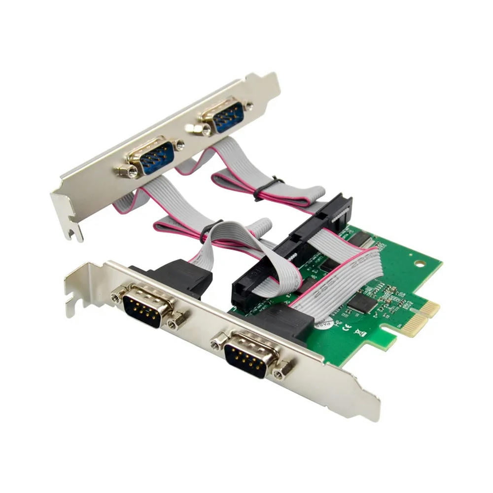 FOR PCIE 99100 4S 4-port com DB9 RS232 Serial Port Card Controller Card ...