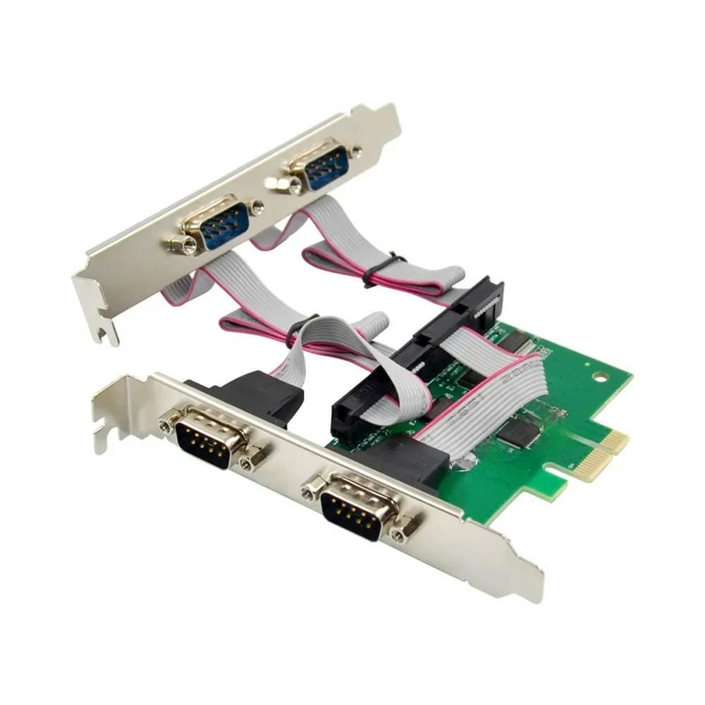 FOR PCIE ASIX 99100 Chip 4S 4-port com DB9 RS232 Serial Port Card ...