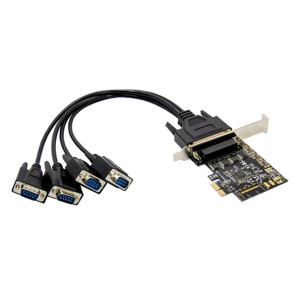 FOR PCIE AX99100 4S DB9 RS232 Serial Port Card Controller Card PCI ...