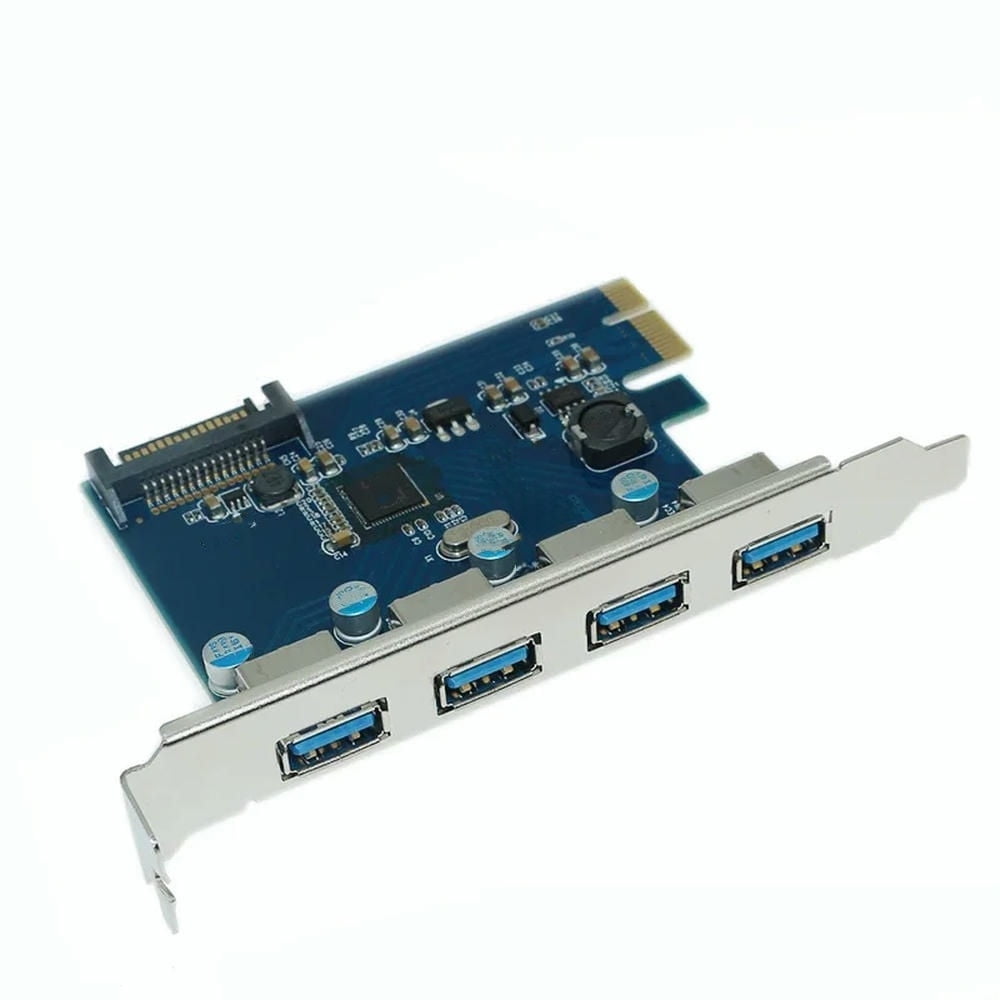 FOR PCIE TO 4 Port USB 3.0 PCI-e Adapter PCI Express USB 3.0 4 port HUB ...
