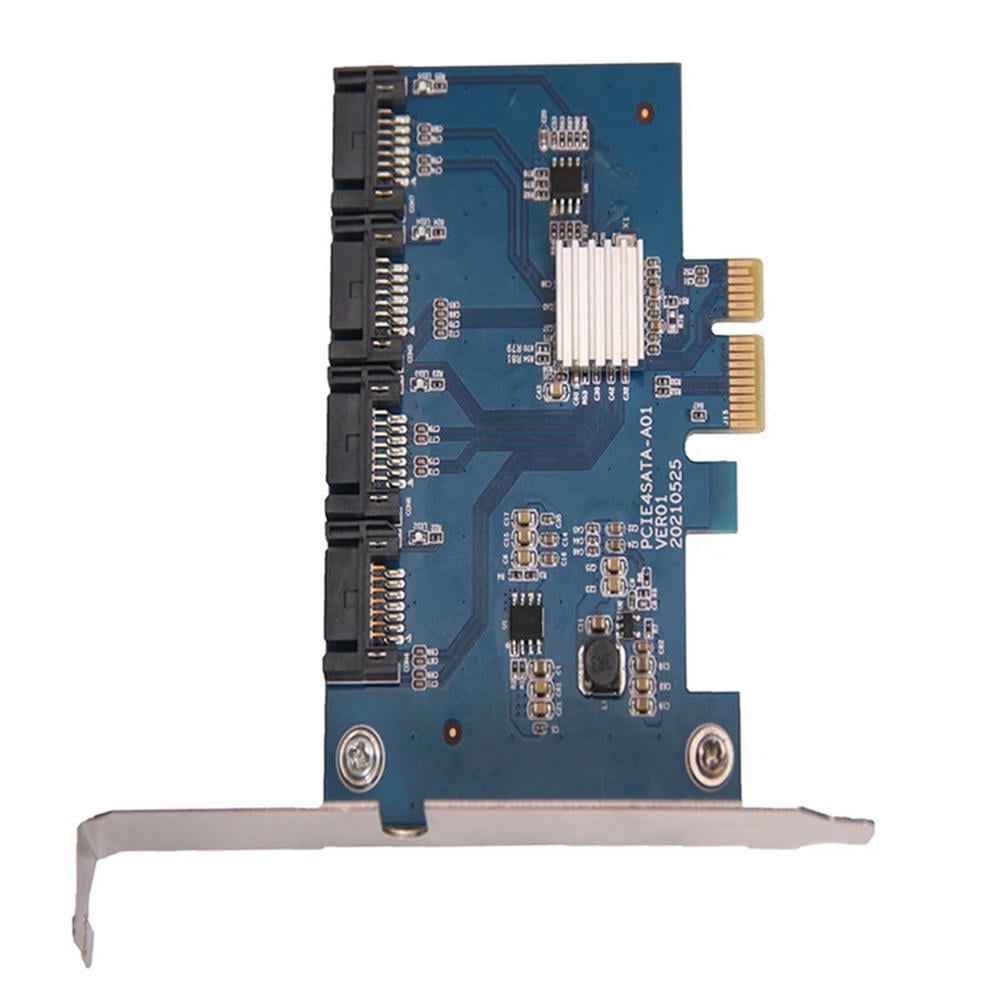 FOR PCIE TO SATA 3.0 Expansion Card PCIE SATA Controller Adapter 4 Port ...