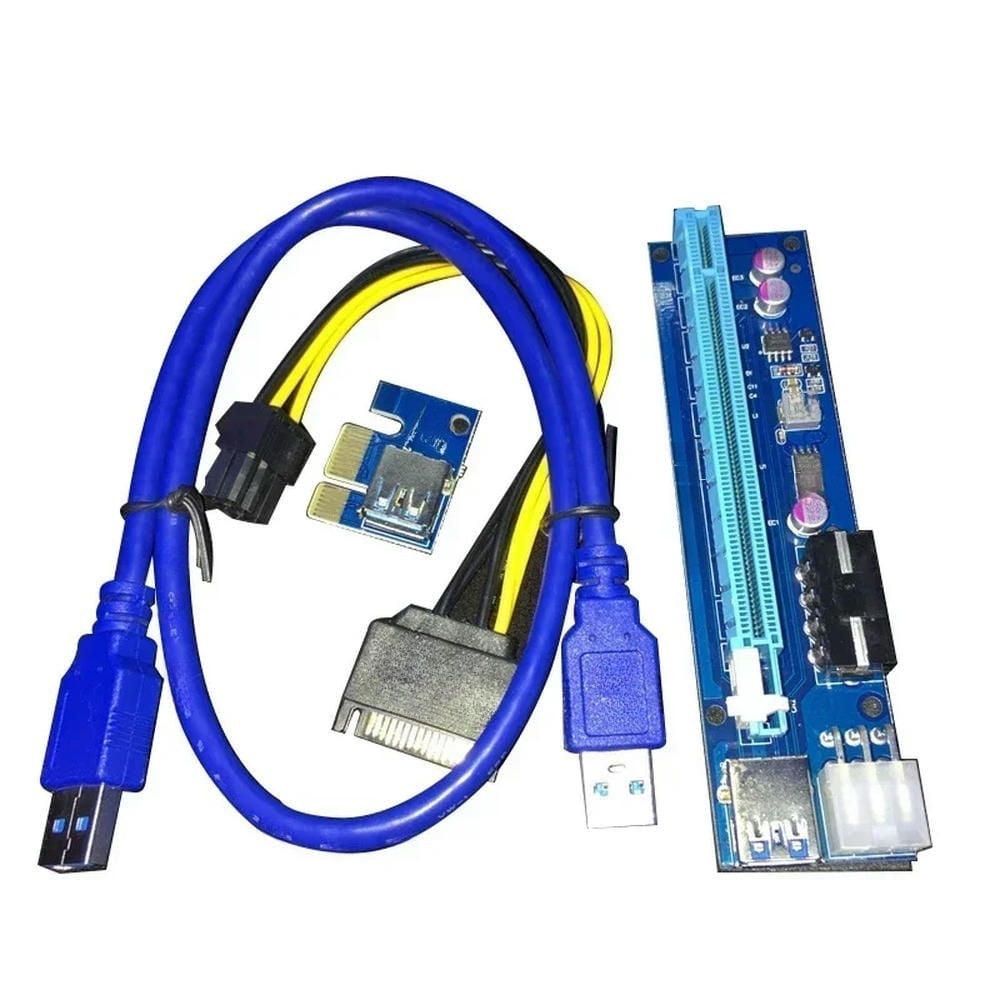 FOR PCIE x1 To X16 Extension Cable pci-e Adapter converter Graphics ...