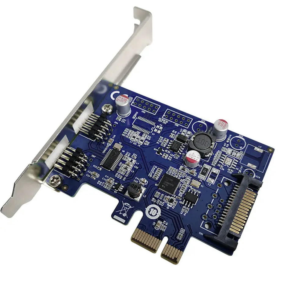 FOR PCIe 2 ports usb External 2 port 9pin 9-pin USB2.0 expansion card ...