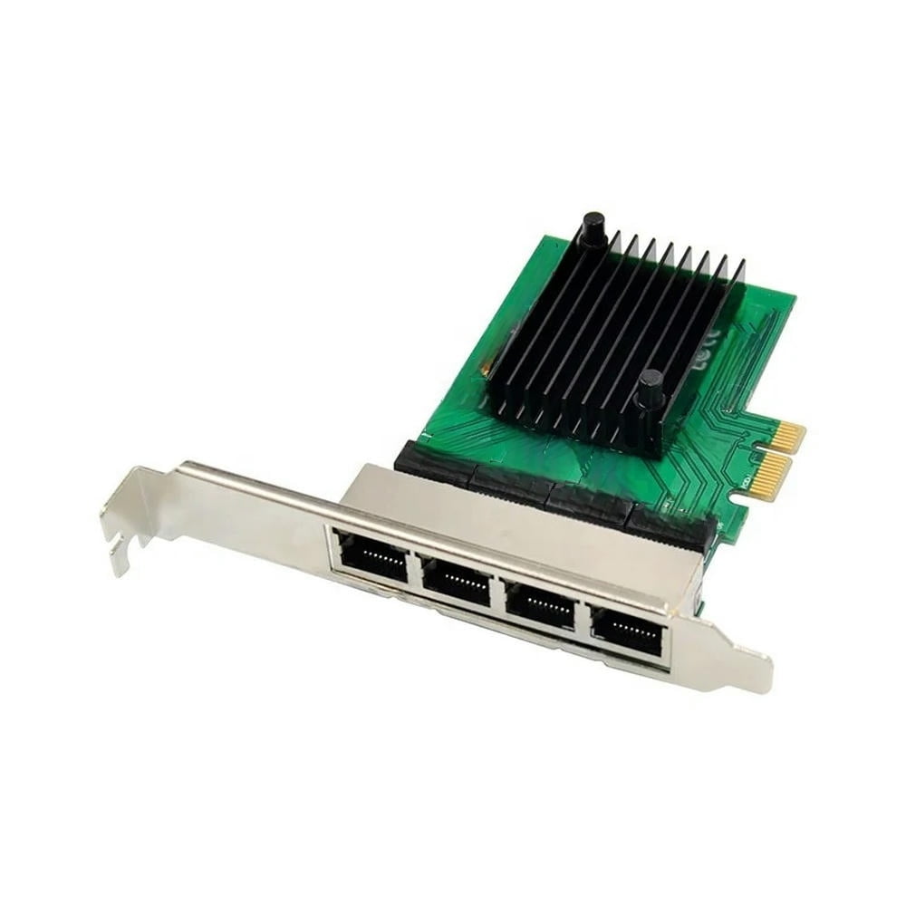 FOR PCIe to Quad port RJ45 Gigabit Ethernet NIC PCI-E to 4 port RJ45 ...