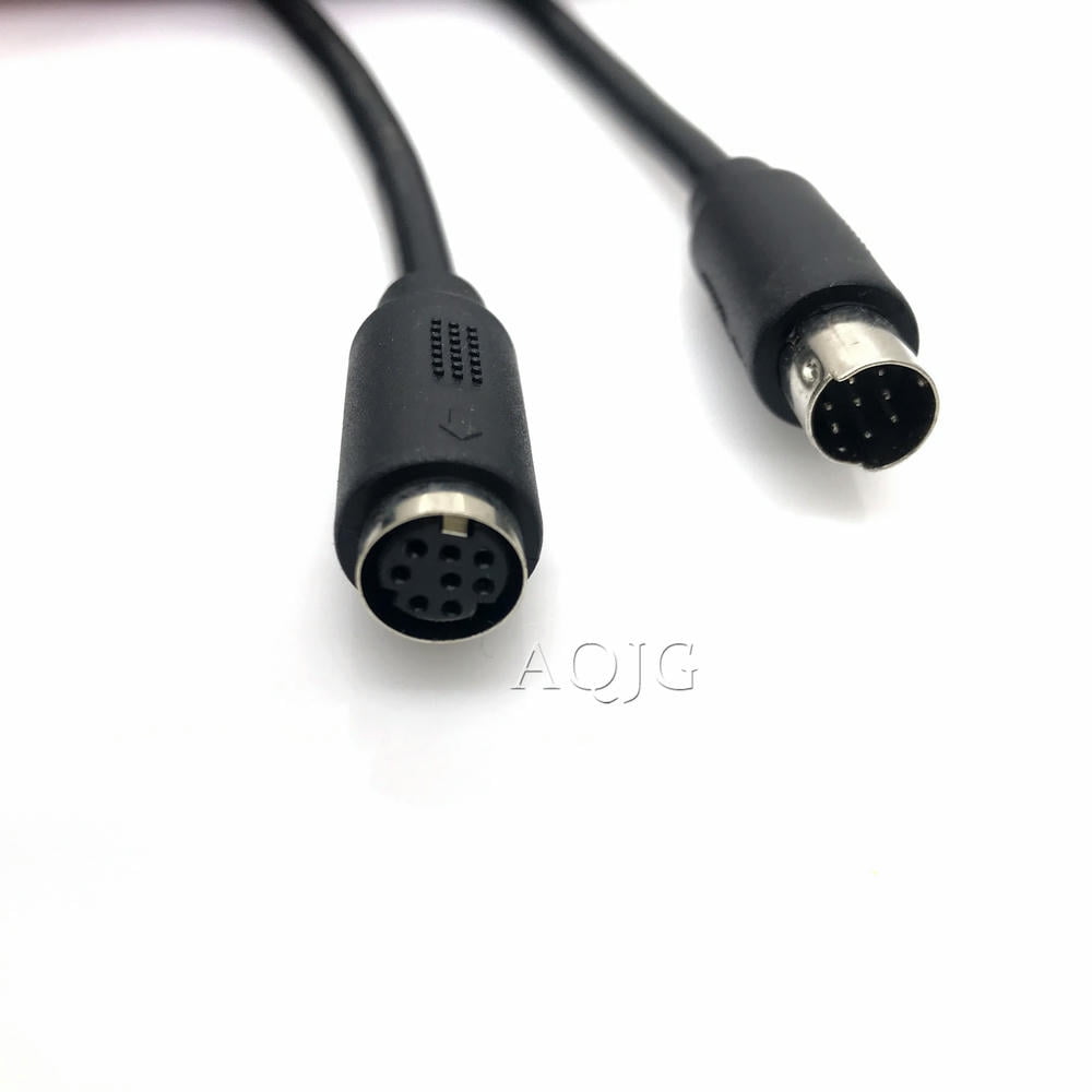 FOR PLC MD8 Mini Din 8 Mini din 8 pin Male-Female 1.5M cable Beige For ...