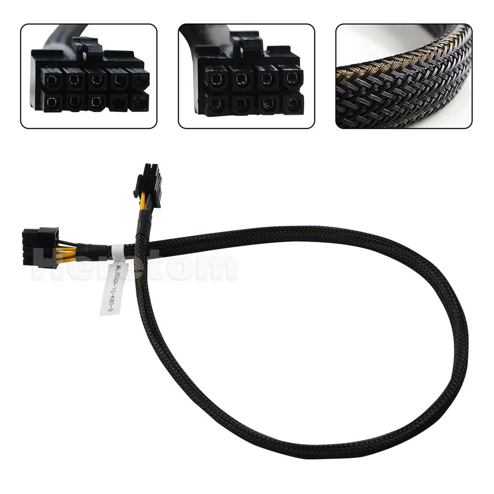 FOR PSU 10-Pin to 8-PING PCI-E GPU Video Card Power Cable for ML350 G9 ...
