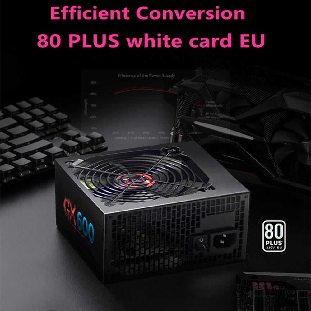 FOR PSU For Brand ATX Dorsal line Broad silence 600W Switching Power ...