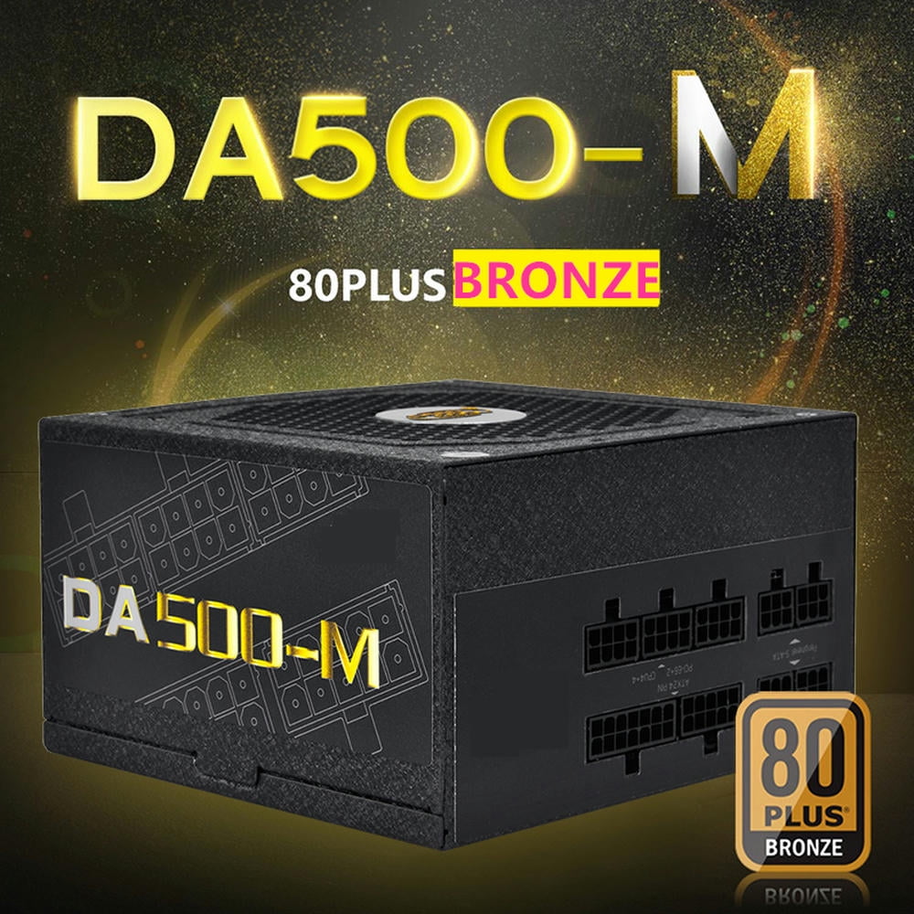 FOR PSU For Brand Full Module Wide Design 80plus Bronze Desktop Computer Power Supply 500W Power ...