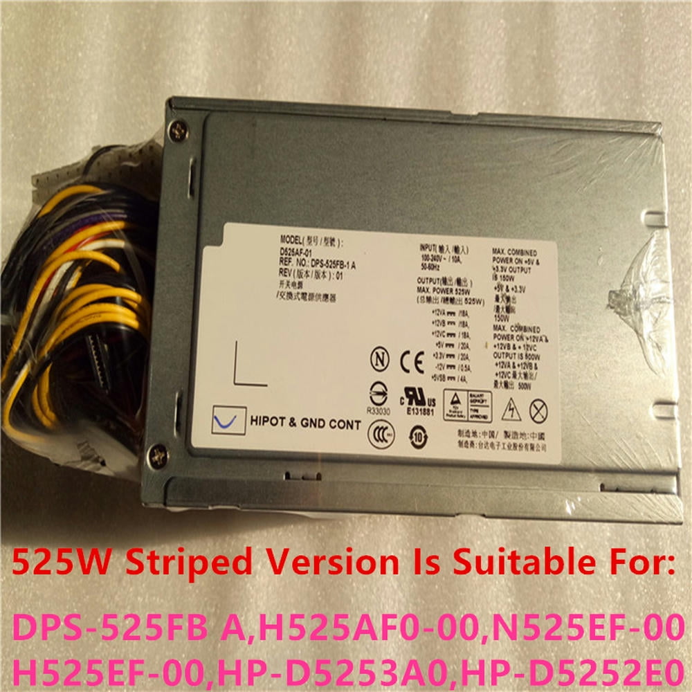 FOR PSU For T3500 XPS 9100 9000 525W Switching Power Supply DPS-525FB-1 A H525AF-01 D525AF-01 ...
