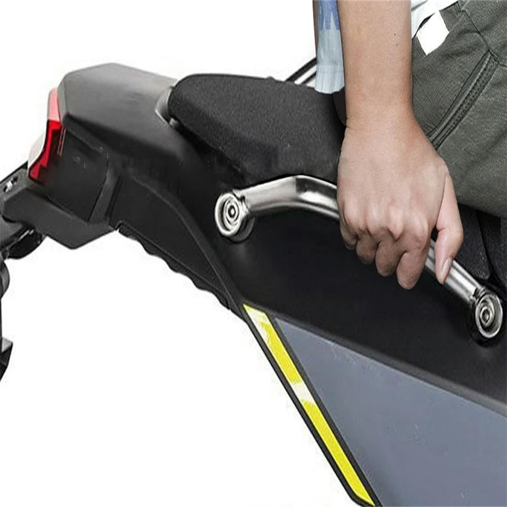 FOR Pair of Motorcycle Rear Seat Grab Handle Silver Passenger Seat Side ...