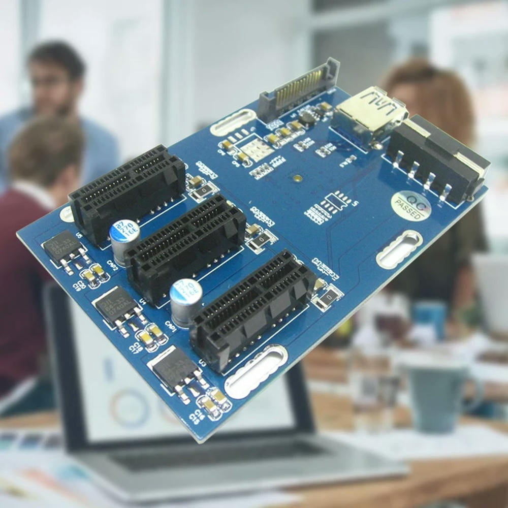 FOR Pcie 1X To 3 Port PCI-E Riser Card PCI-E To Pcie Adapter Multiplier ...