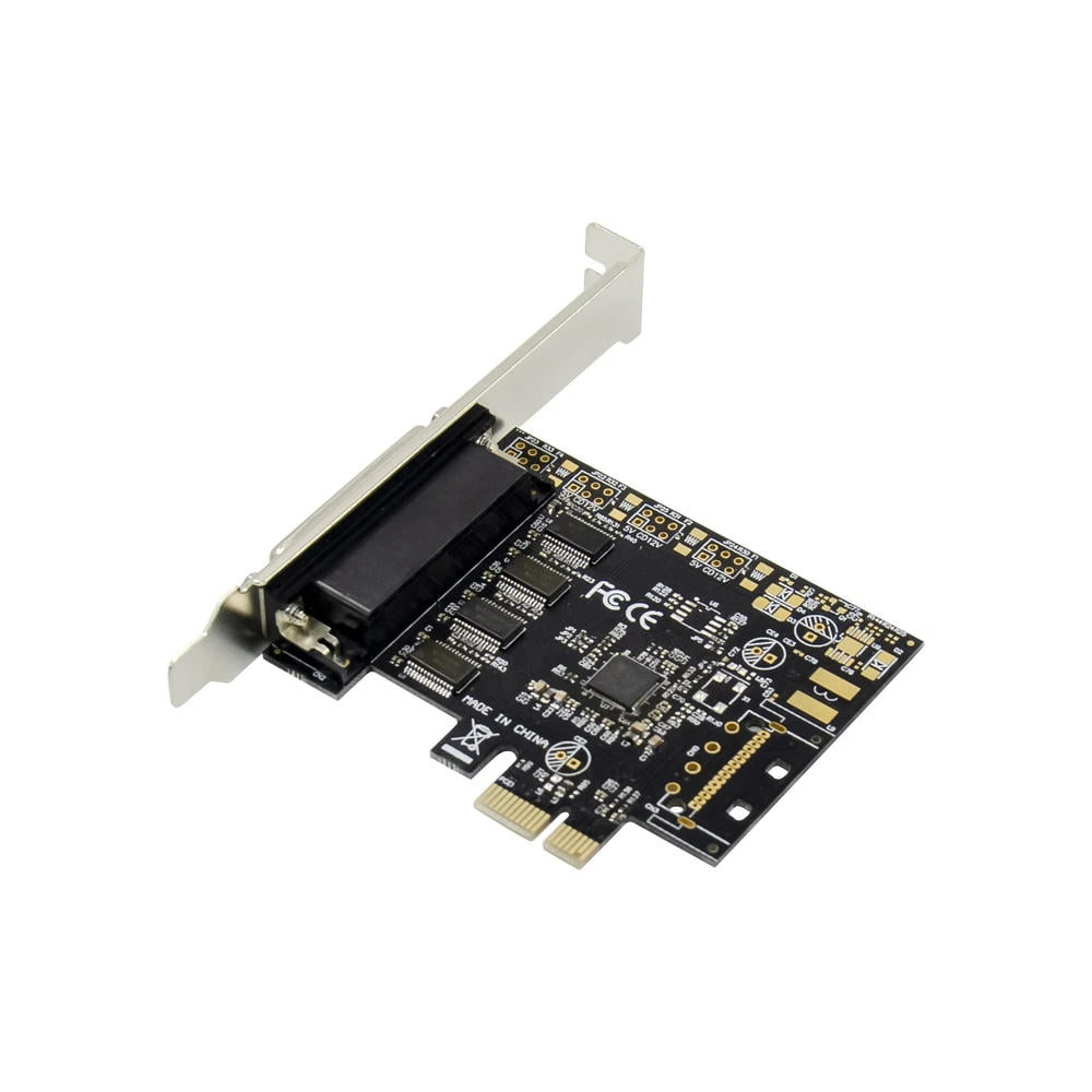 FOR Pcie AX99100 set PCI Express 4 ports Serial PCI-e 1x Expansion Card ...
